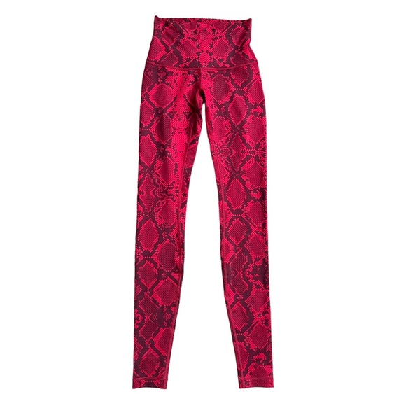 lululemon athletica | Pants & Jumpsuits | Lululemon Red Snakeskin ...